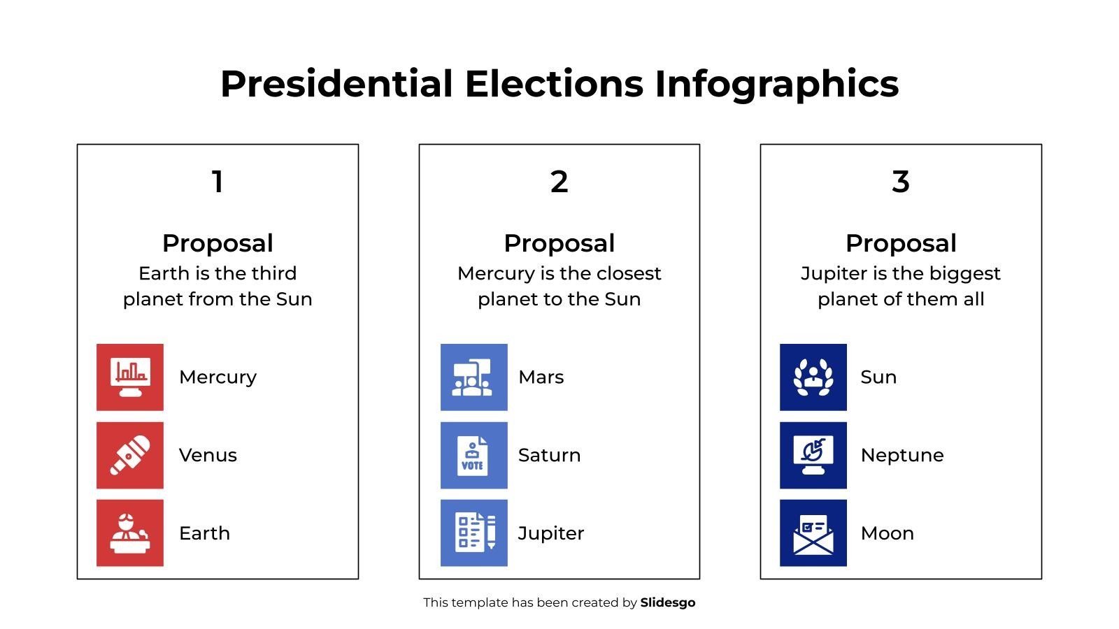 Presidential Elections Infographics Template