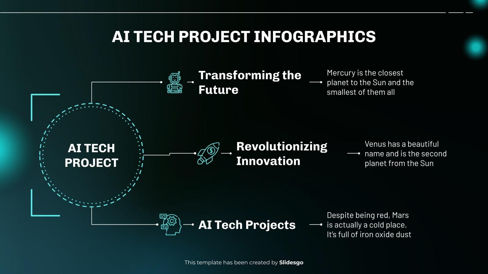 AI Tech Project Infographics Template