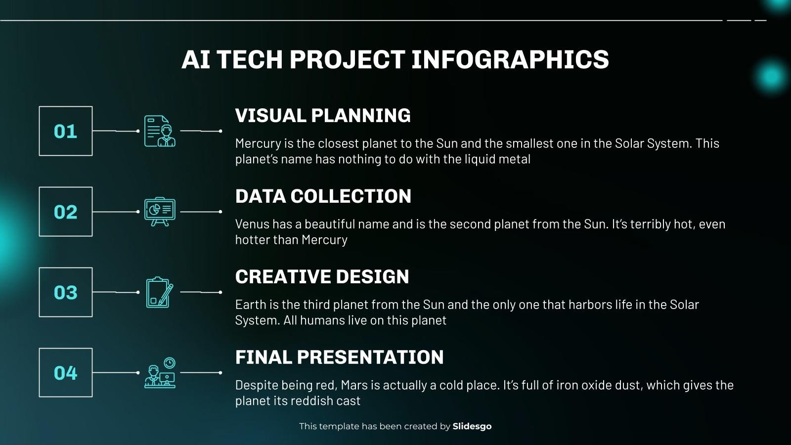 AI Tech Project Infographics Template