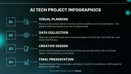 AI Tech Project Infographics Template