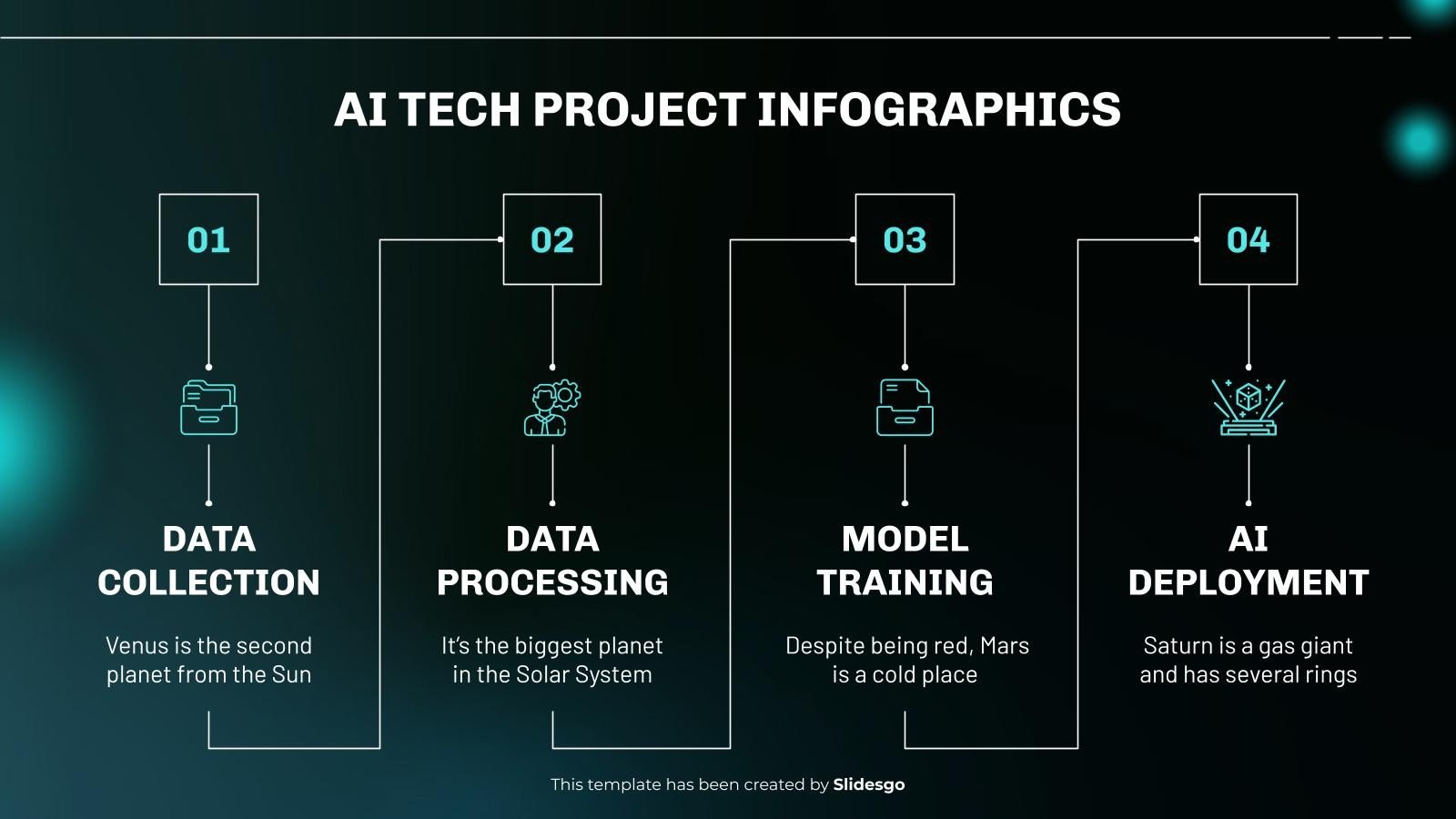 AI Tech Project Infographics Template