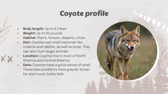 Wildlife Face-Off: Mountain Lion vs. Coyote Presentation
