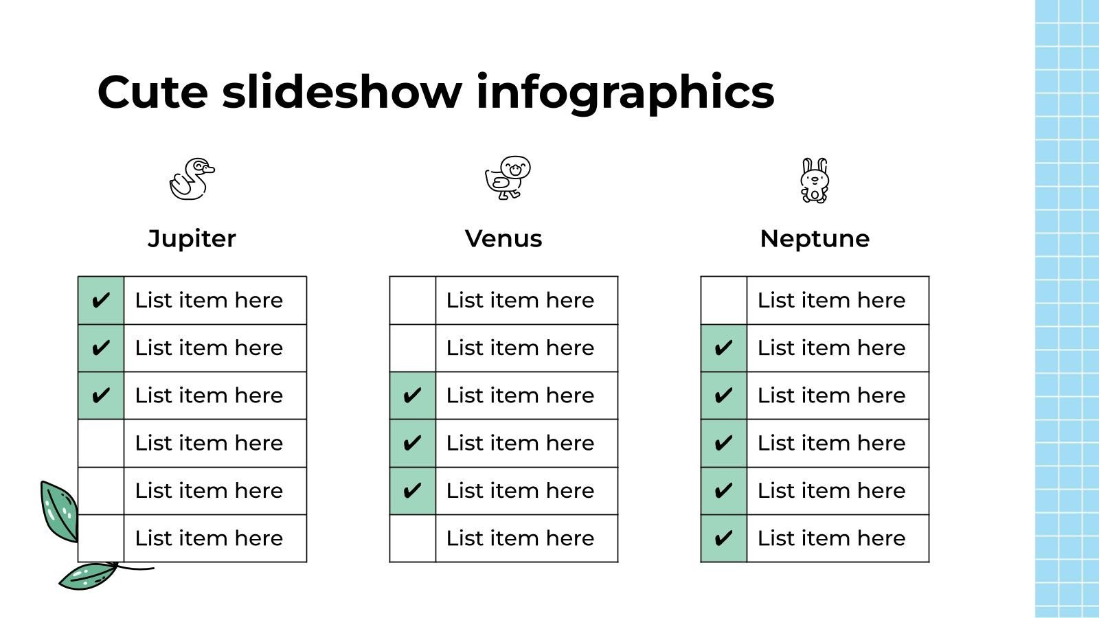 Cute Infographics Template