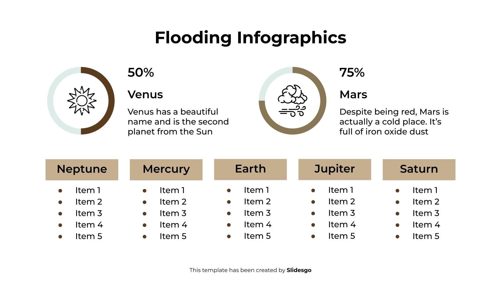 Flooding Infographics Template
