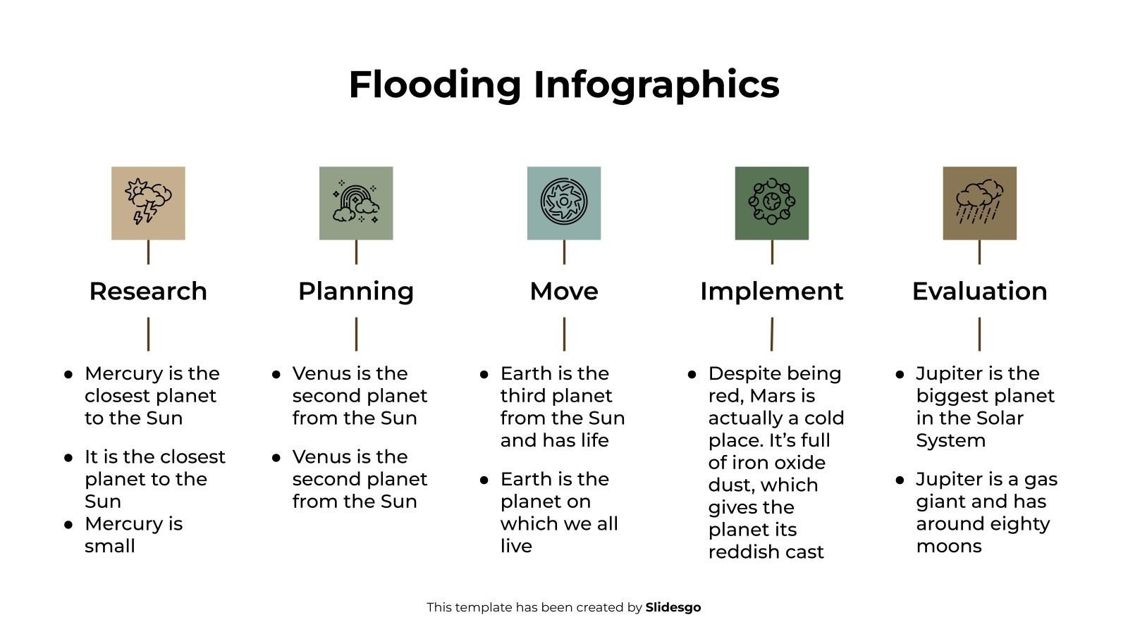 Flooding Infographics Template