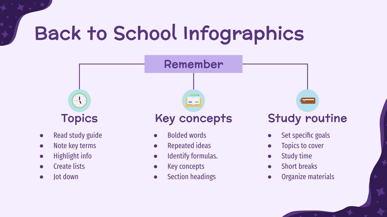 Back to School Infographics Template