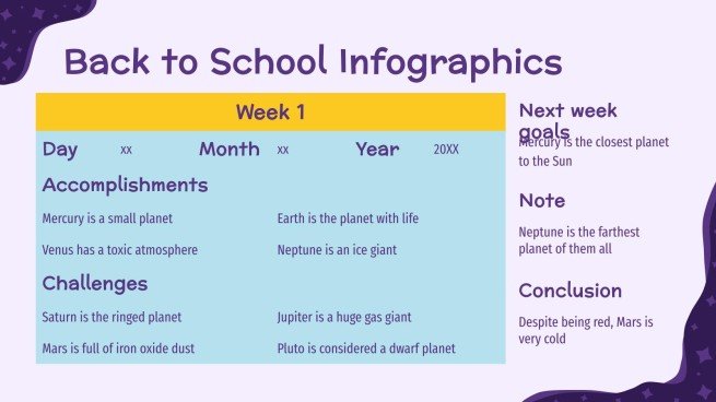 Back to School Infographics Template