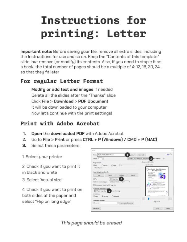 Artificial Intelligence for Students Handout Template