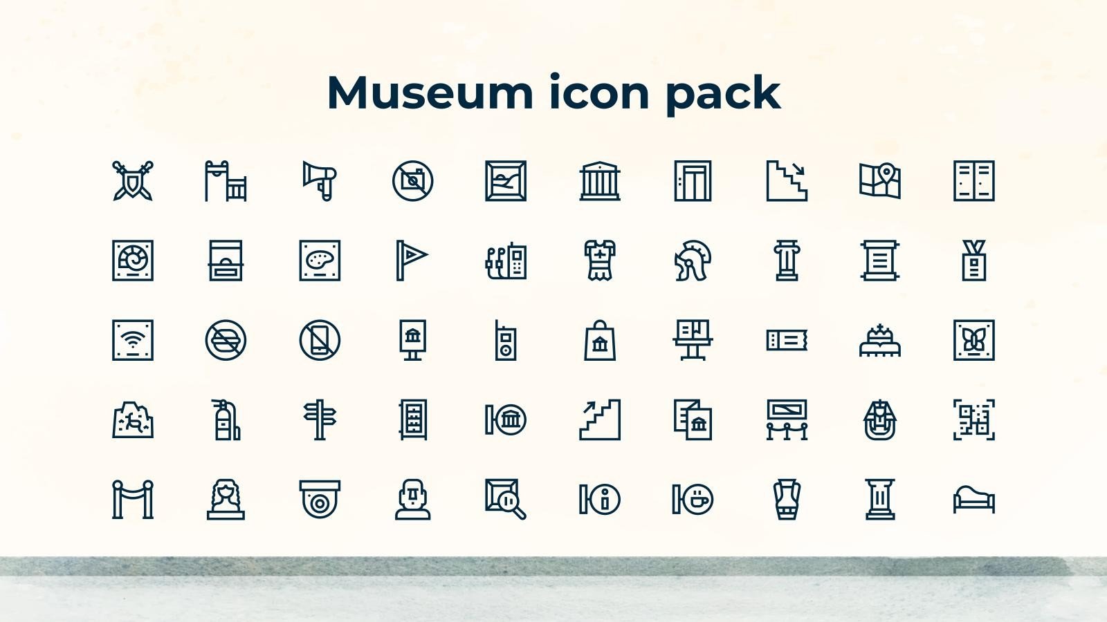 Museum Icon Pack Template