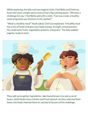 Healthy Eating Habits Storybook Presentation