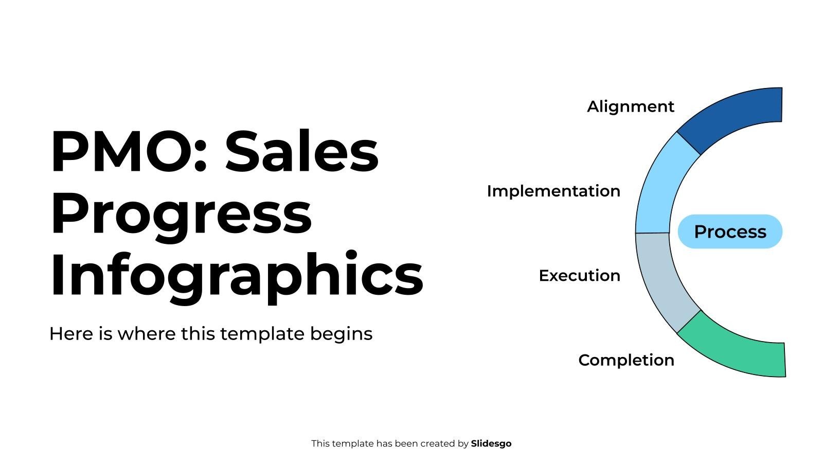 PMO: Sales Progress Infographics Template