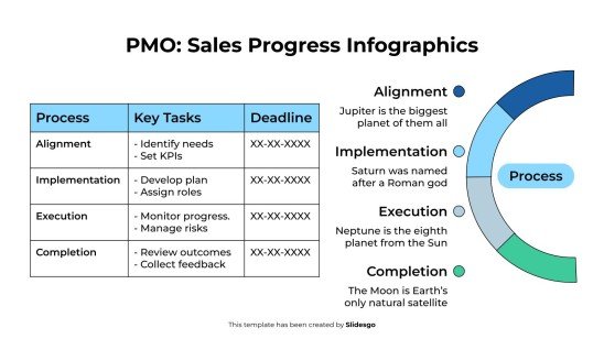 PMO: Sales Progress Infographics Template