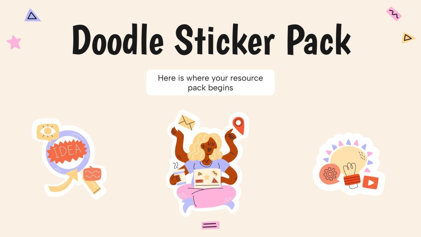 Doodle Sticker Pack Template