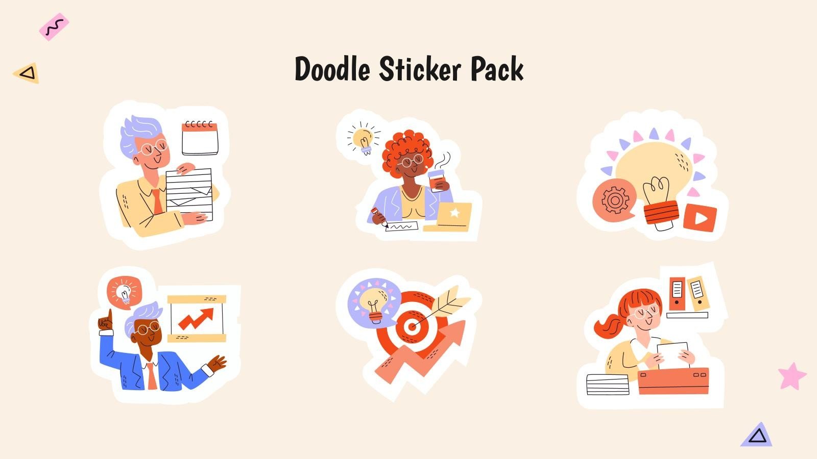 Doodle Sticker Pack Template