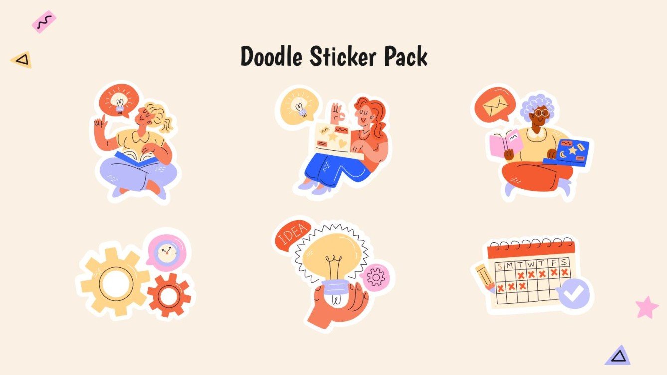 Doodle Sticker Pack Template