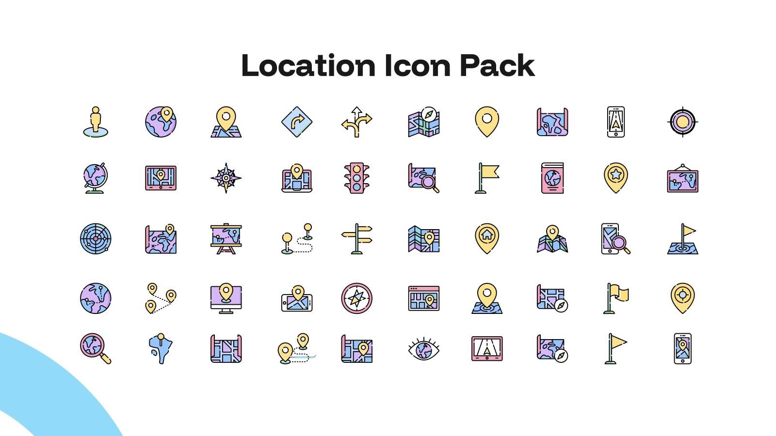 Location Icon Pack Template