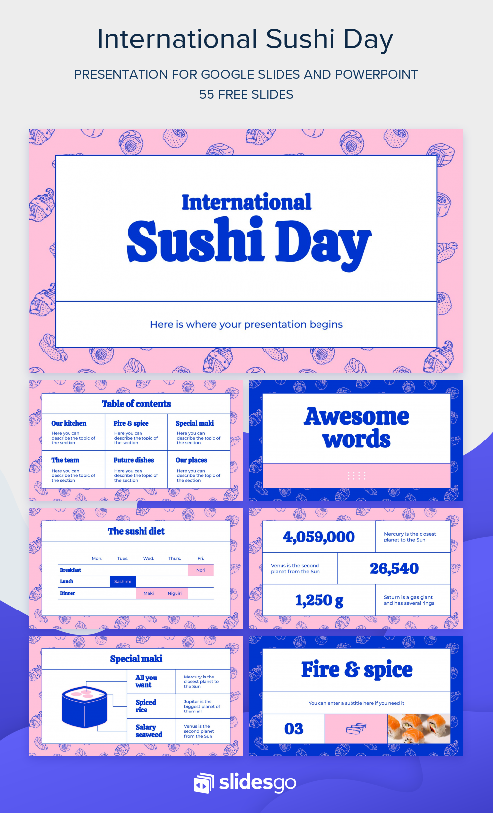 International Sushi Day | Google Slides & PPT template