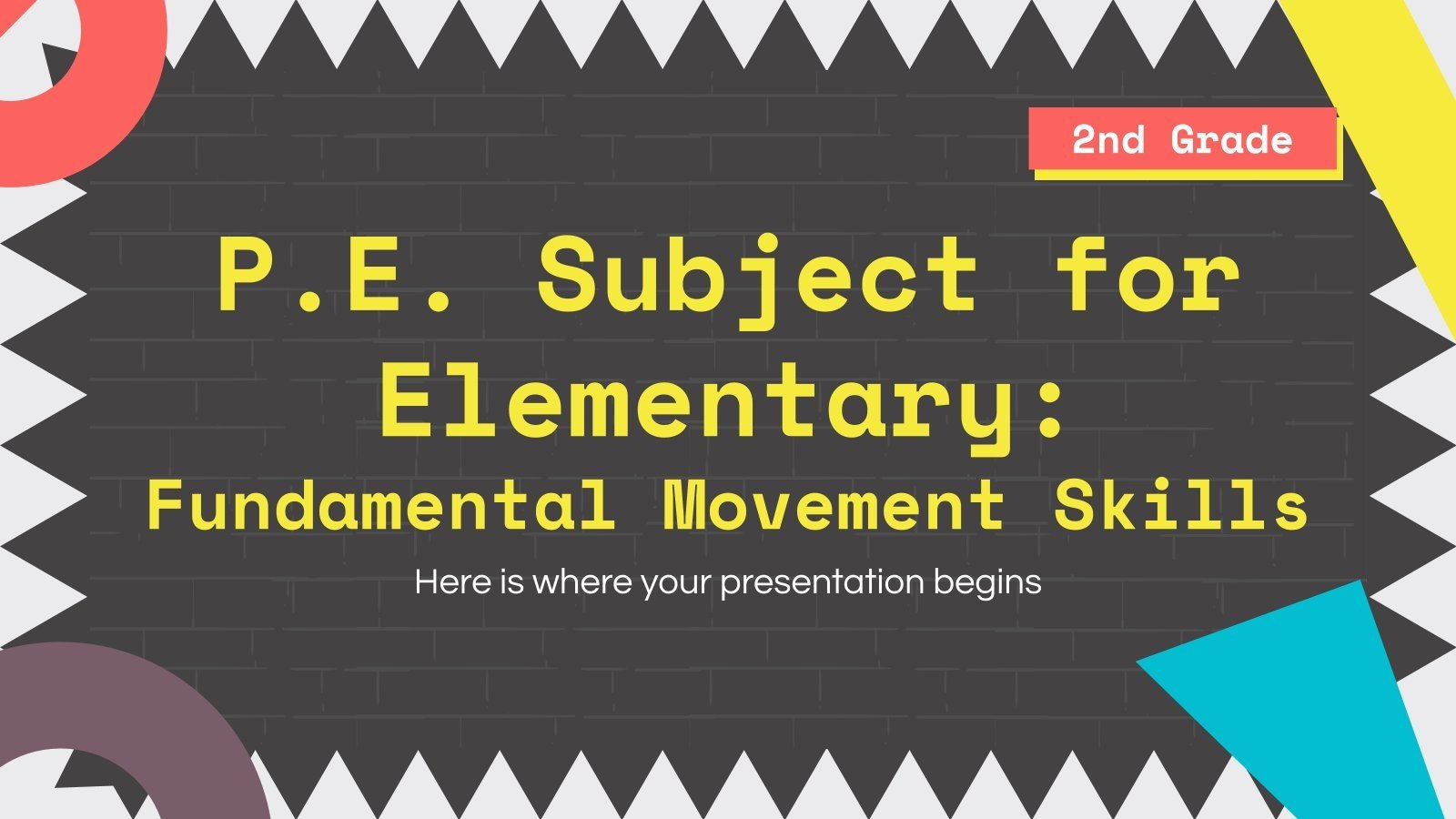 P.E. Class: Fundamental Movement Skills | Google Slides & PPT