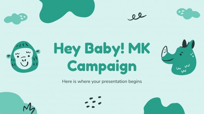 Free baby-themed templates for Google Slides and PPT