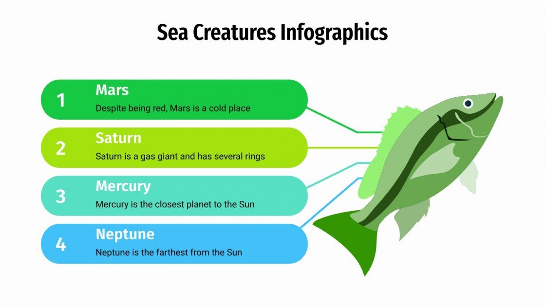Sea Creatures Infographics | Google Slides & PTT Template