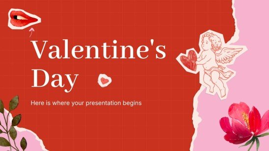 Plantillas gratis de Google Slides y PPT sobre San Valentín
