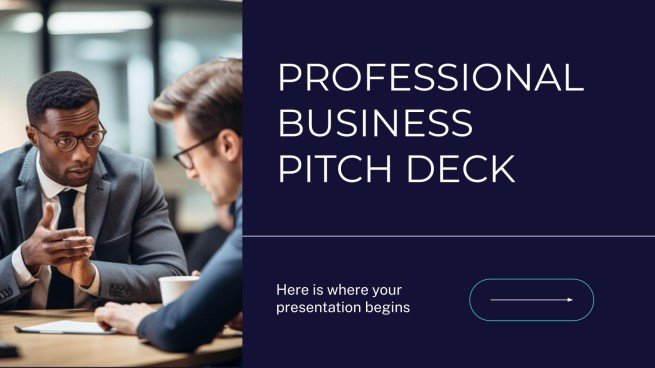 Professional Business Pitch Deck Presentation
