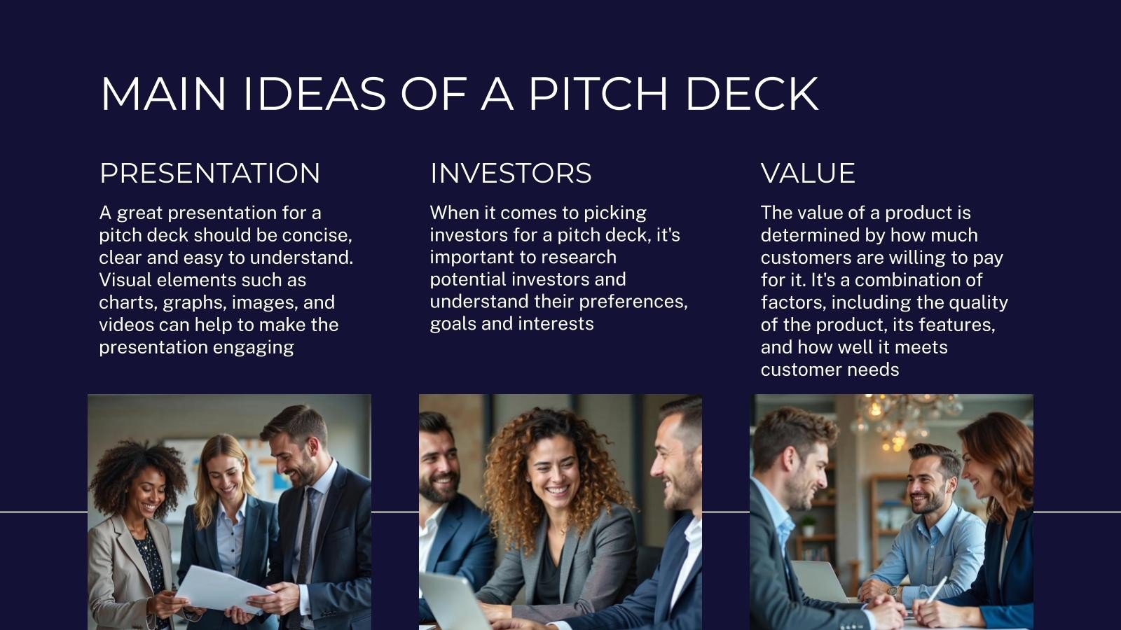 Professional Business Pitch Deck Presentation