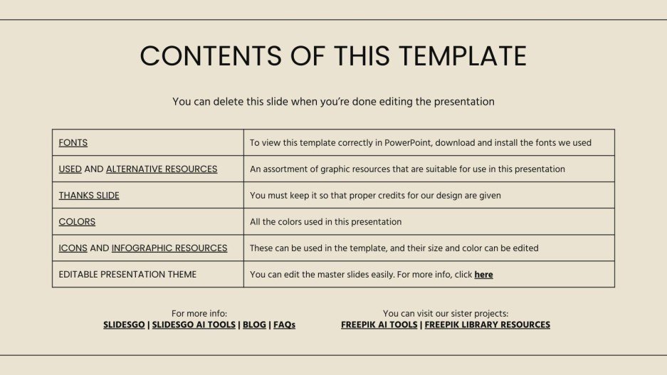 Minimalist Style Template Presentation
