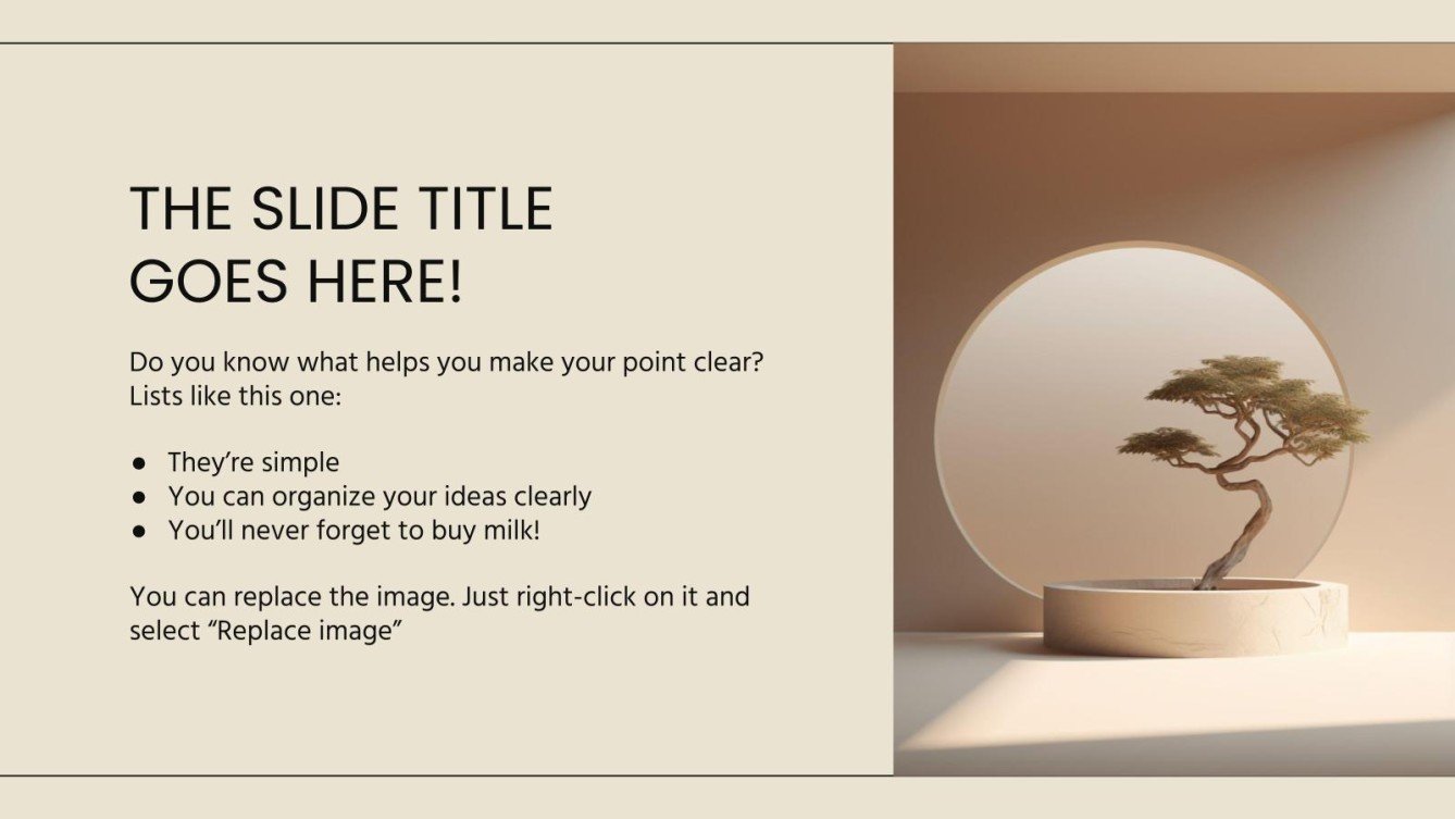 Minimalist Style Template Presentation