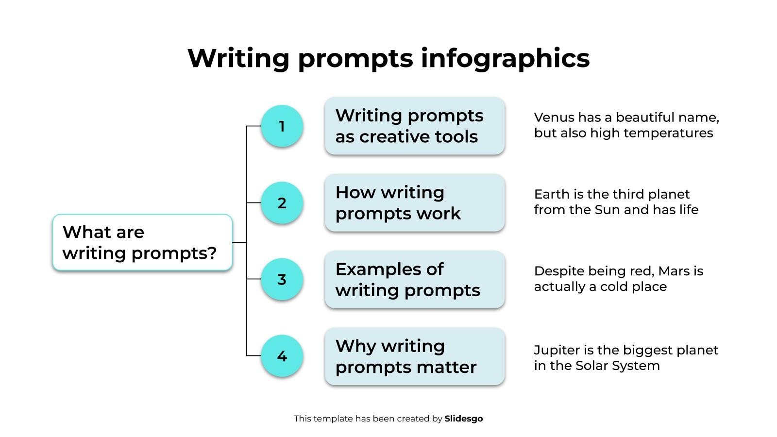 Writing Prompts Infographics Template