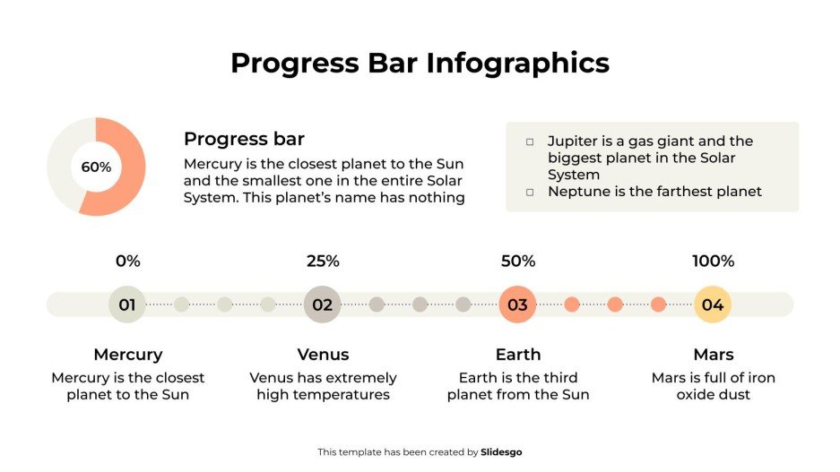 Progress Bar Infographics Template