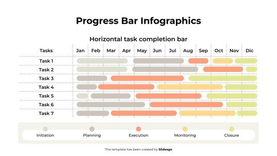 Progress Bar Infographics Template