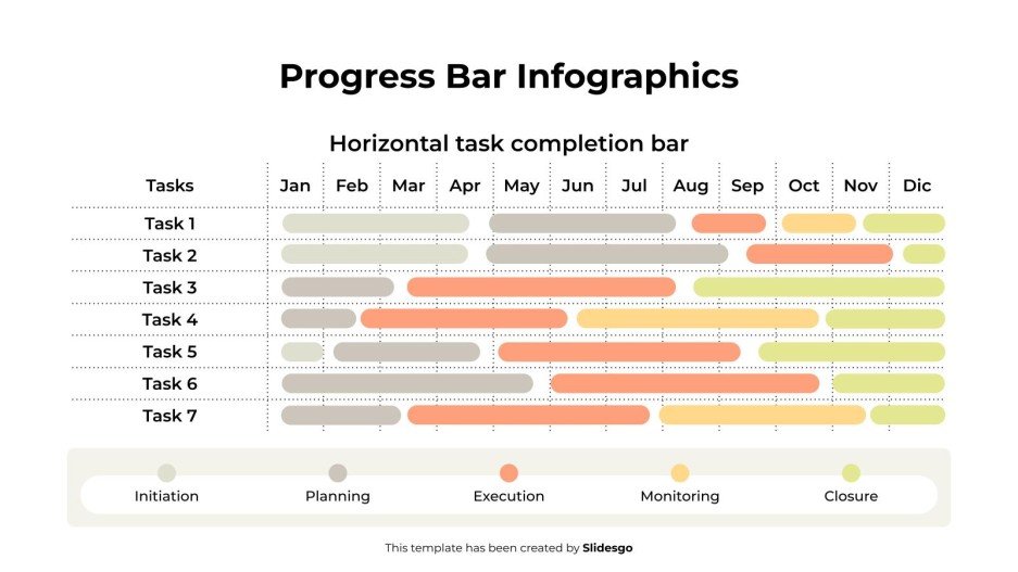 Progress Bar Infographics Template