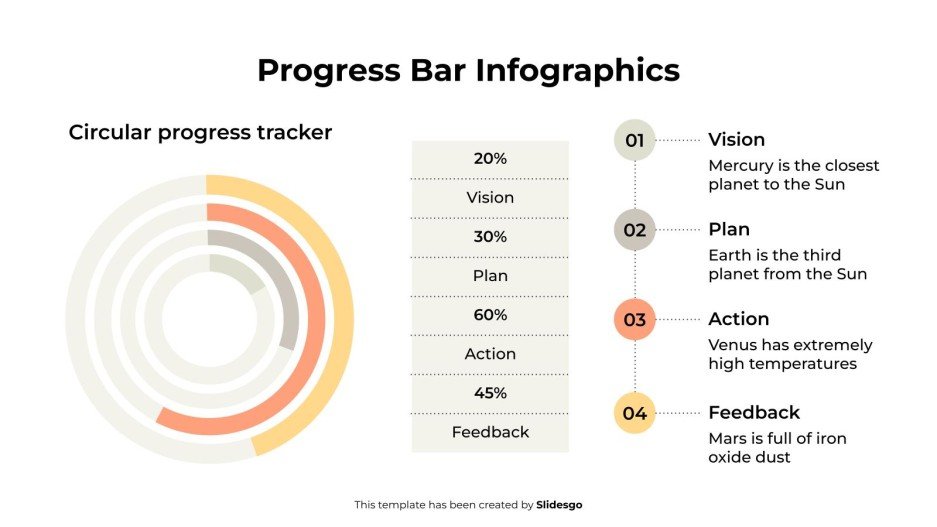 Progress Bar Infographics Template