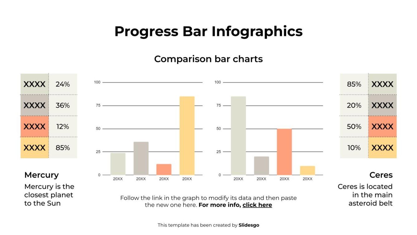 Progress Bar Infographics Template