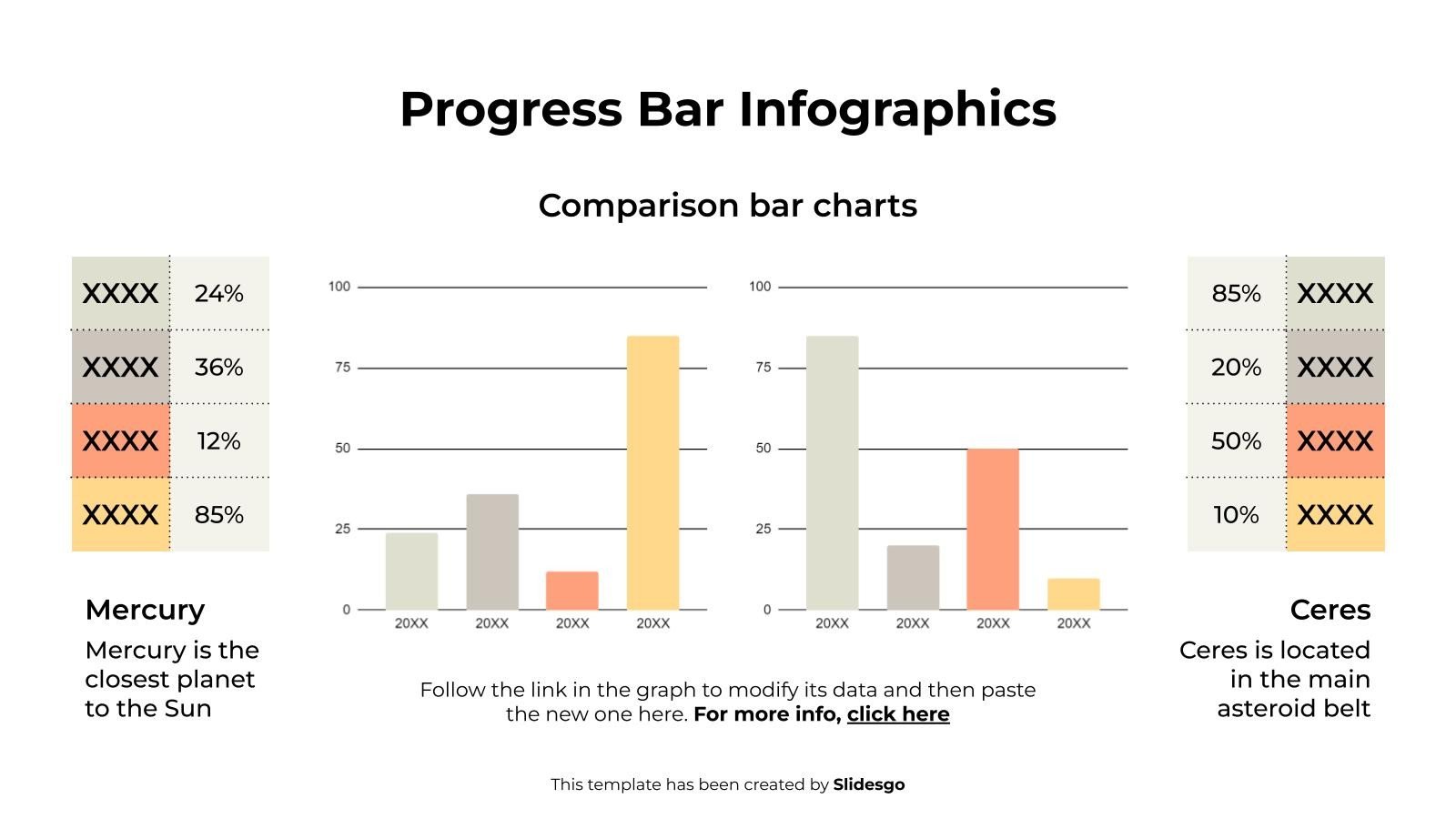 Progress Bar Infographics Template
