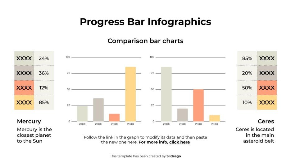 Progress Bar Infographics Template