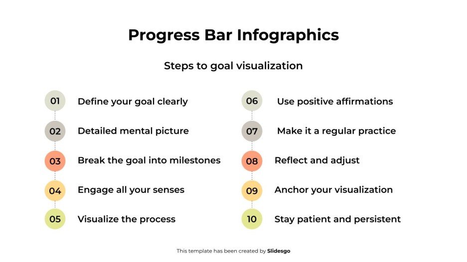 Progress Bar Infographics Template