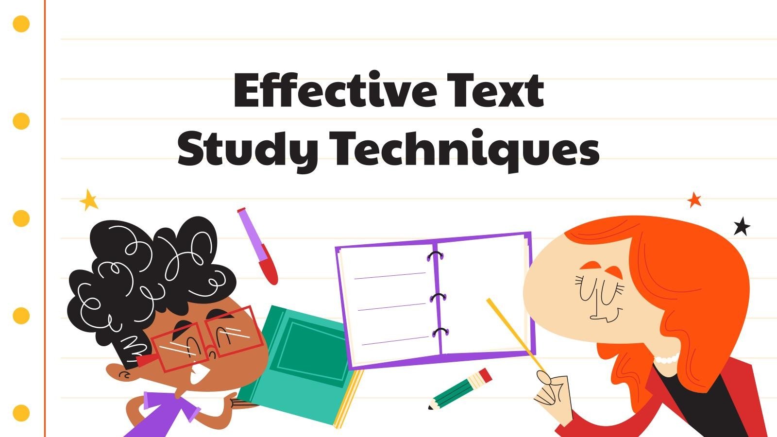 Effective Text Study Techniques Presentation