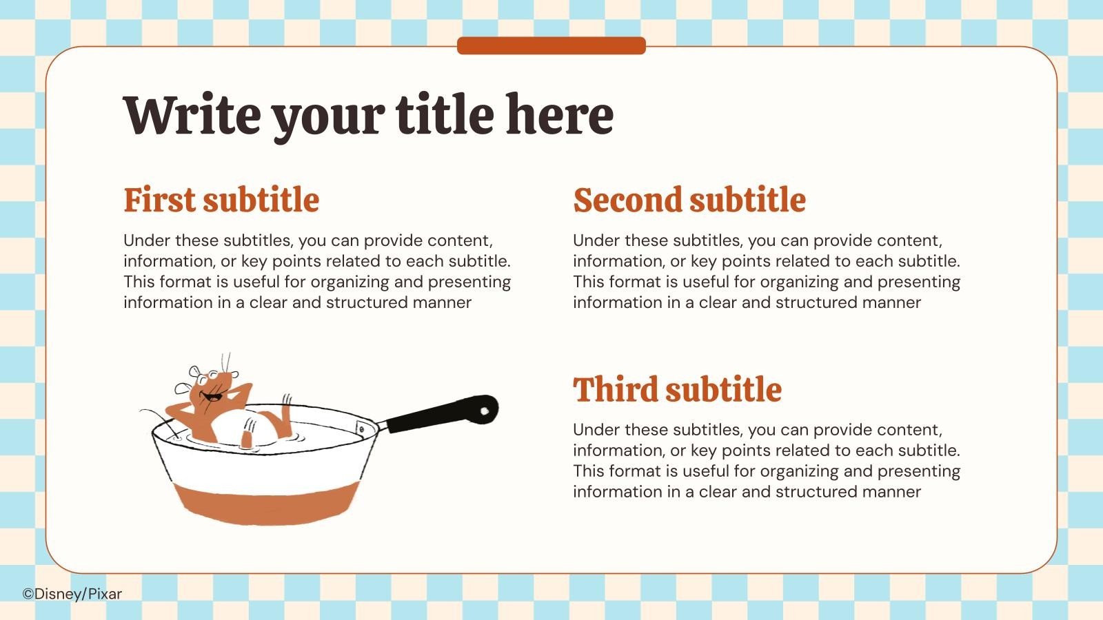 Chef Ratatouille Presentation