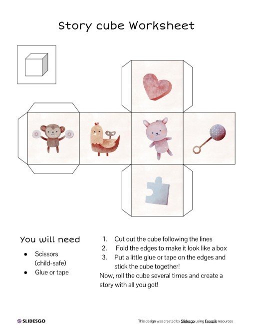 Story Cube Worksheet Presentation