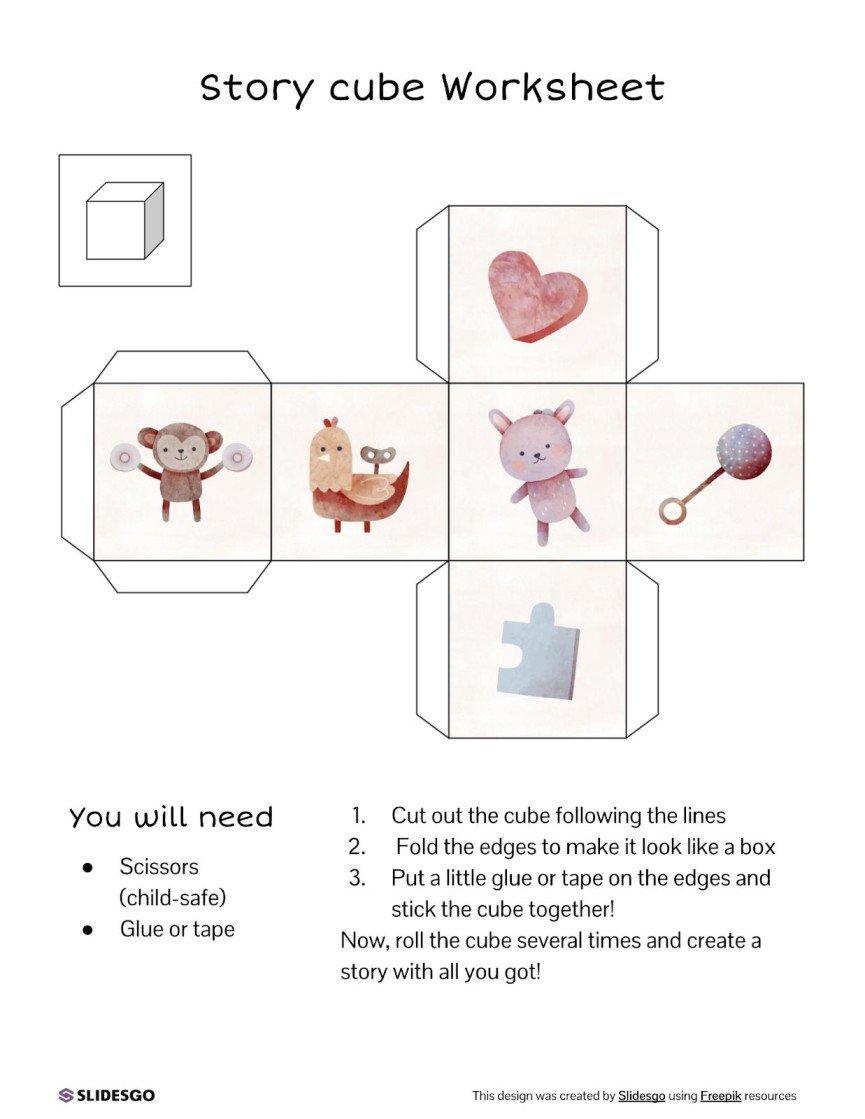 Story Cube Worksheet Presentation