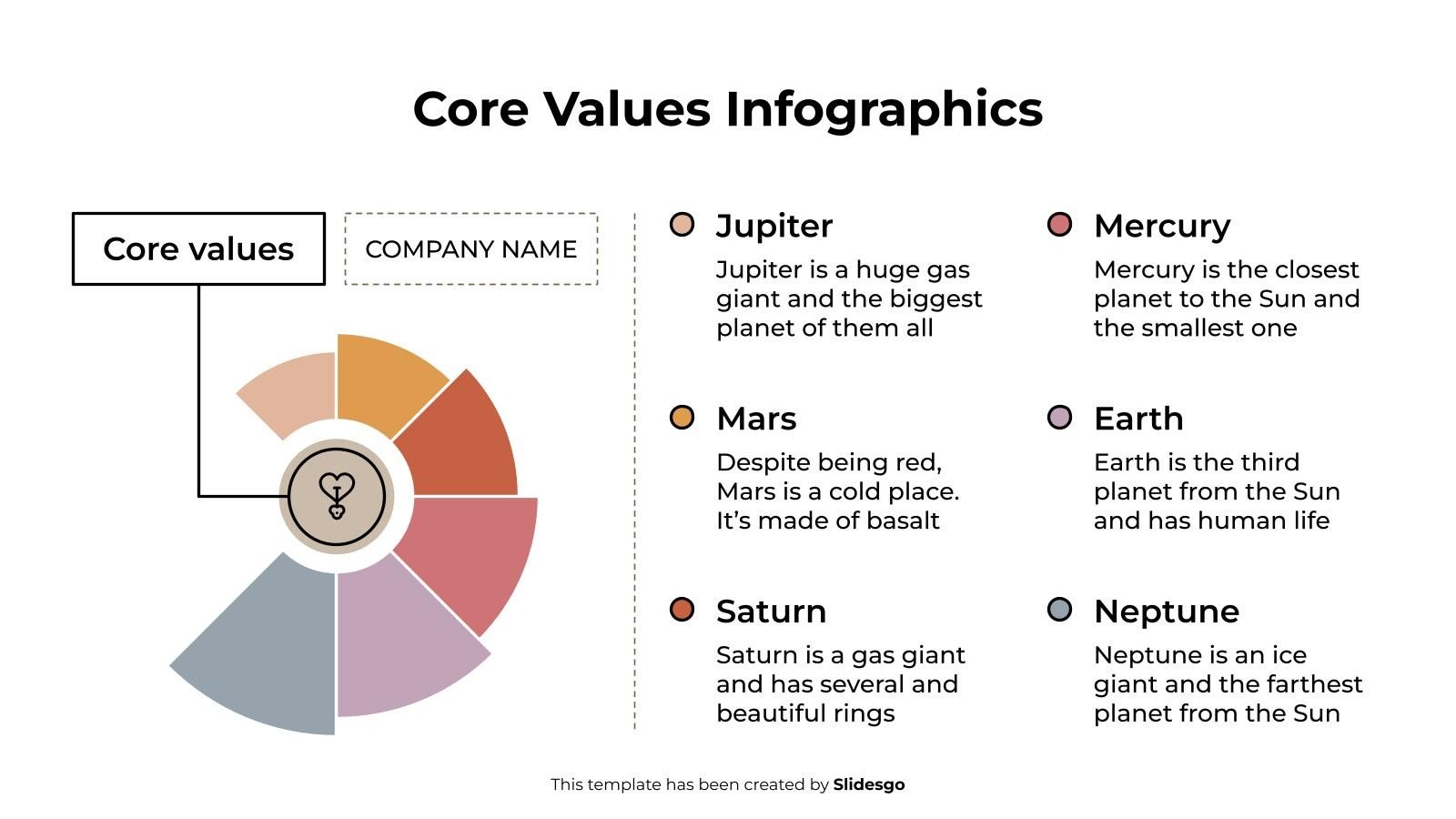 Core Values Infographics Template