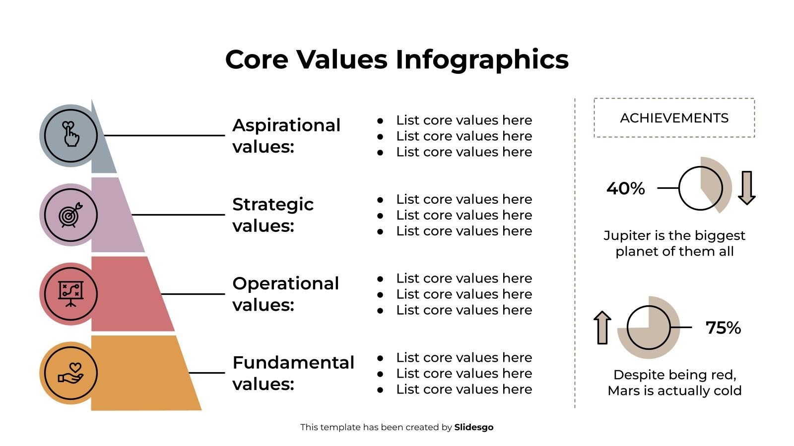 Core Values Infographics Template