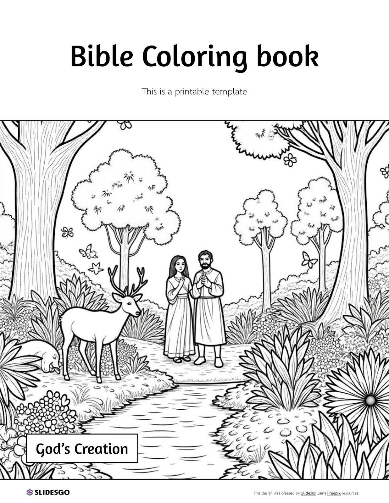 Bible Coloring Book Template