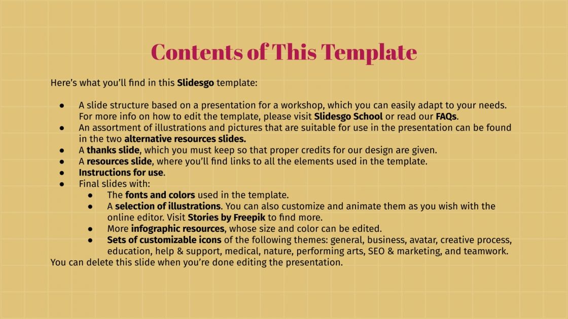 Taller de vocabulario español | Tema de Google Slides y PPT