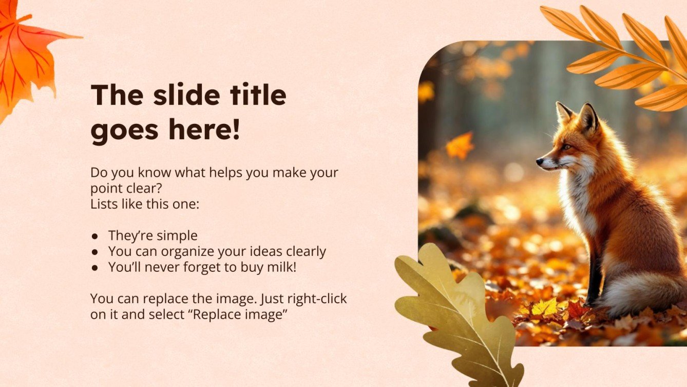 Happy Fall Theme Presentation Presentation