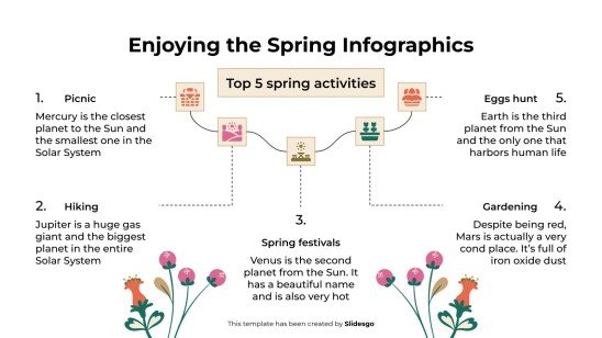 Enjoying the Spring Infographics Template