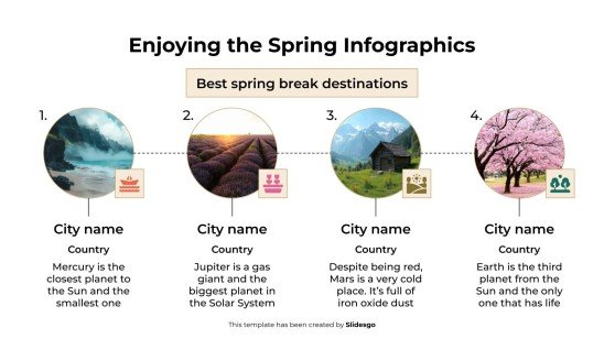 Enjoying the Spring Infographics Template