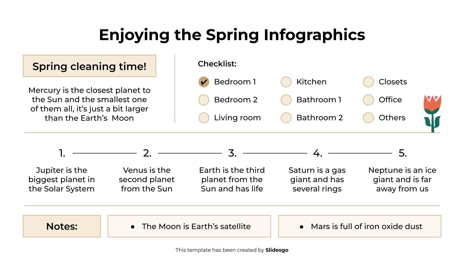 Enjoying the Spring Infographics Template